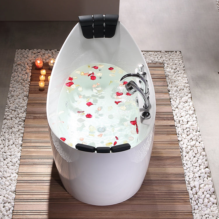Enjoy a Revitalizing Hydrotherapy Empava 59 Inch Jetted Tub | Best ...